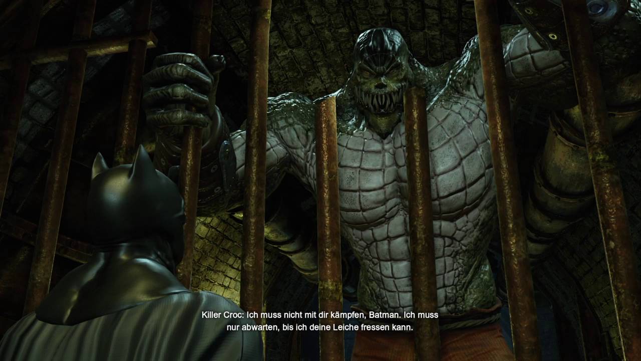 Batman: Return to Arkham - Arkham City - Killer Croc EASTER EGG - YouTube