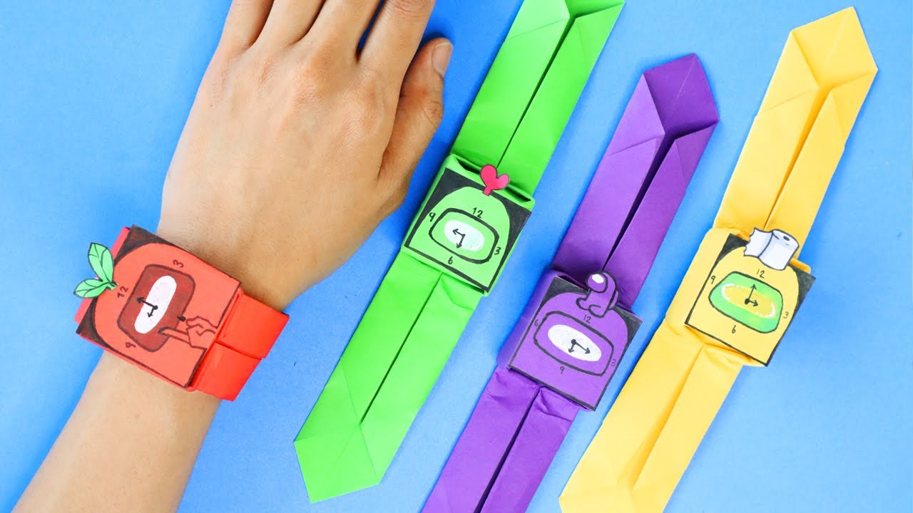 How to Make an Easy Paper Watch - YouTube