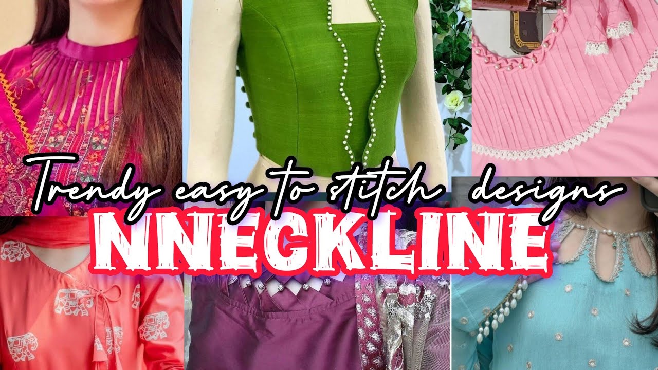 neckline designs simple elegant style don't forget to watch - YouTube
