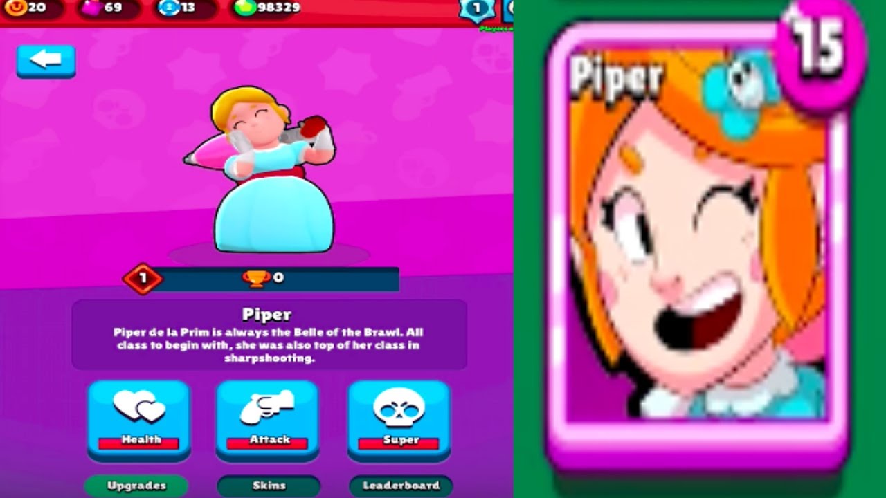 NEW BRAWLSTARS BRAWLER PIPER ! NEW UPDATE SOON! - YouTube