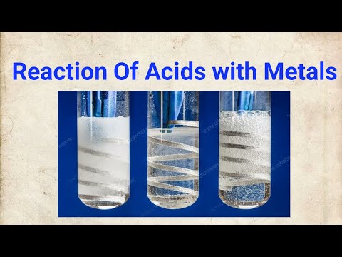 Reaction Of Acids With Metals - YouTube