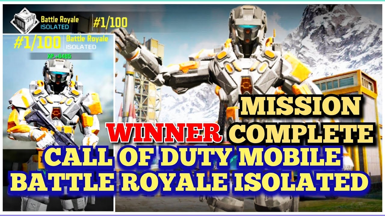 Call Of Duty Mobile Battle Royale Isolated 🏆 Winner Mission Complete ...