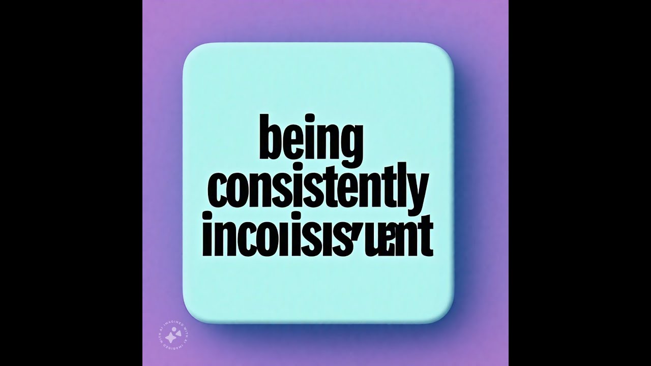 Being Consistently Inconsistent ! - YouTube