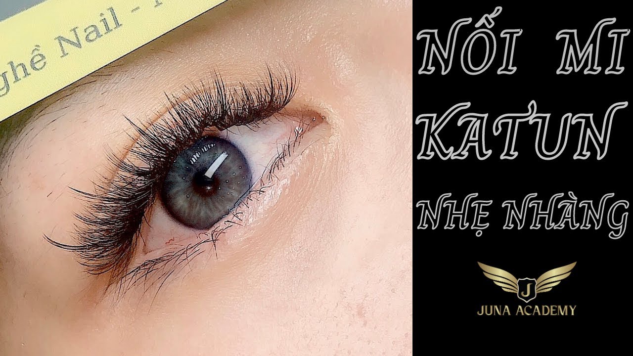 Nối mi Katun nhẹ nhàng - Học nối mi online - YouTube