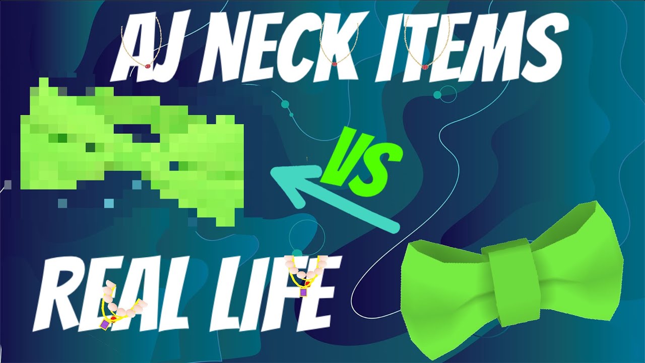 Animal Jam NECK Items VS Real Life | Bandits Animal Jam - YouTube