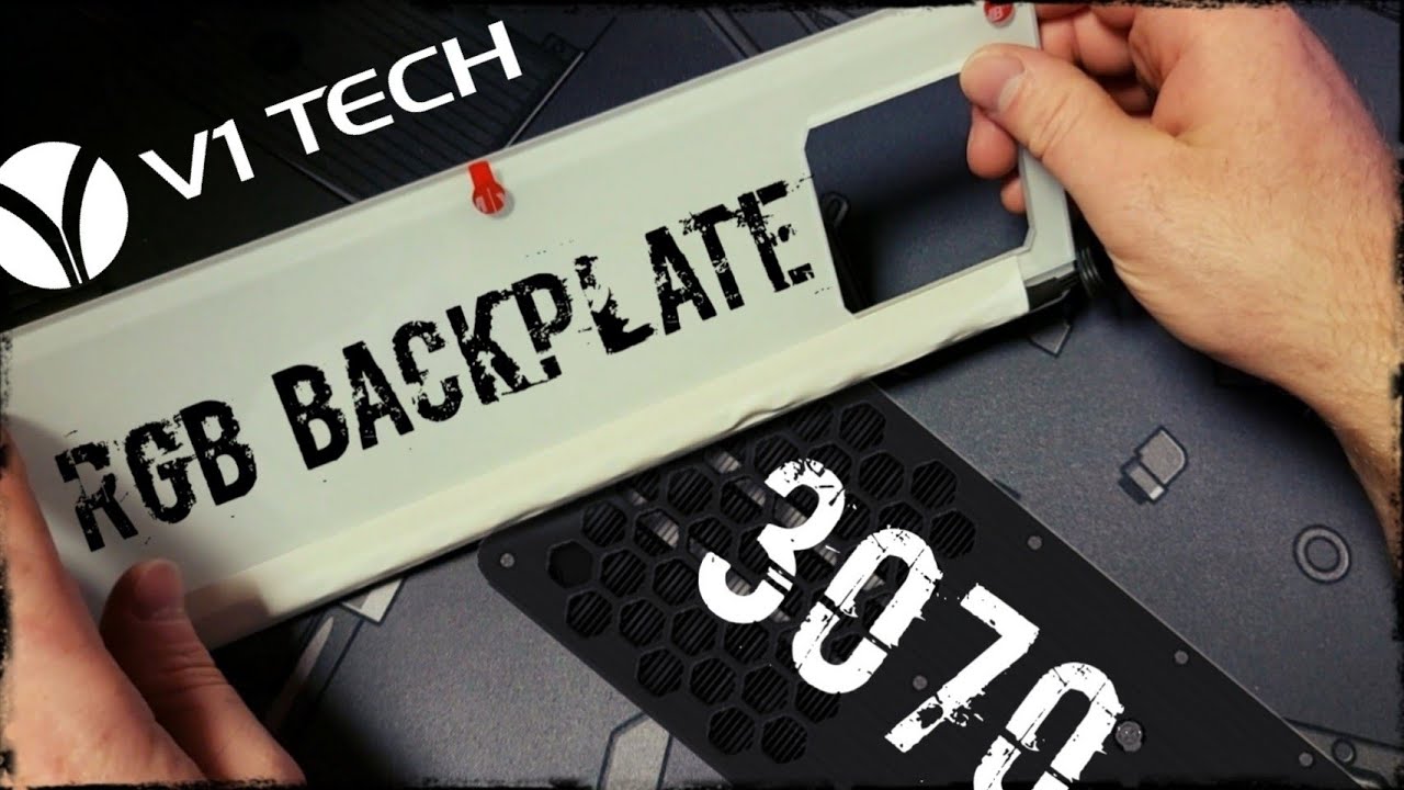 Custom RGB Graphics Card Backplate! (v1 tech) - YouTube