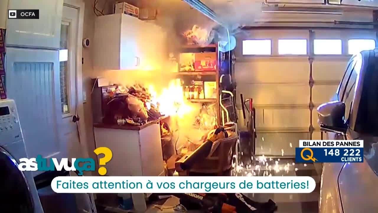 Un chargeur de batterie lithium-ion provoque un incendie dans un garage ...