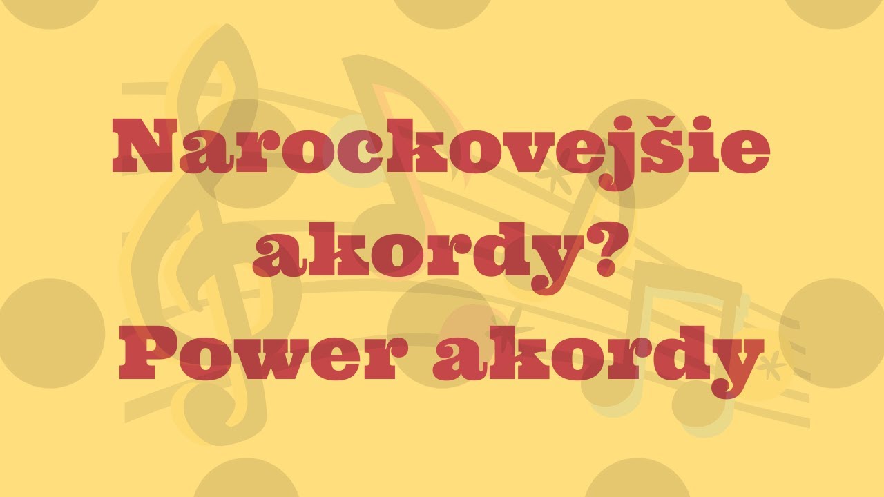 Najrockovejšie akordy - Power akordy - YouTube