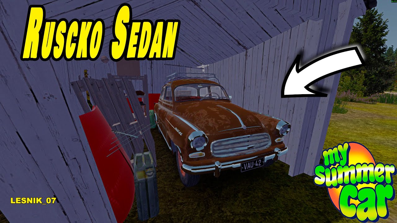 Ruscko Sedan I My Summer Car - YouTube