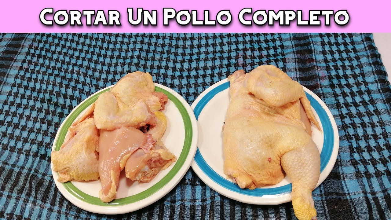 Cortar Un Pollo Completo / Corte Americano De Pollo - YouTube