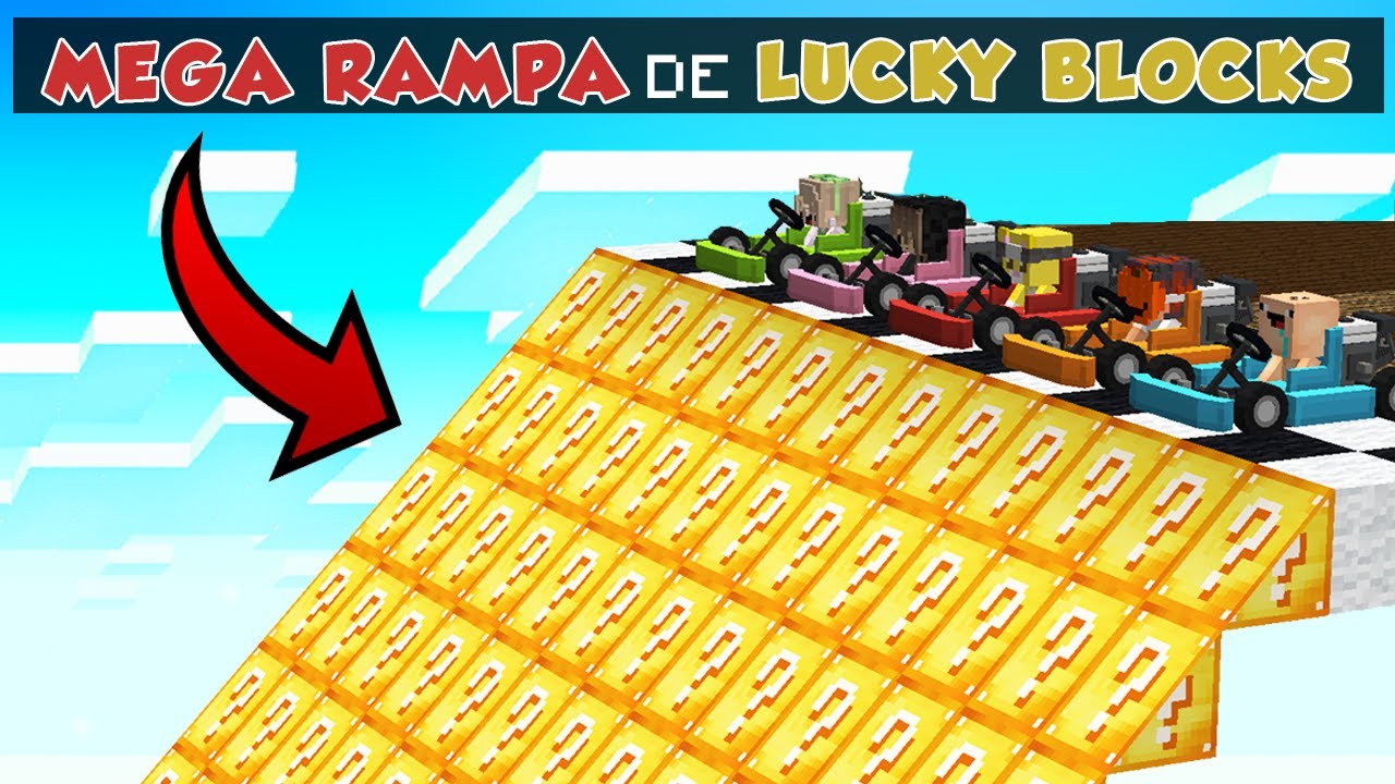 CARRERA con los BEBECITOS en RAMPA GIGANTE DE LUCKY BLOCKS🤩 ¿QUIEN ES ...