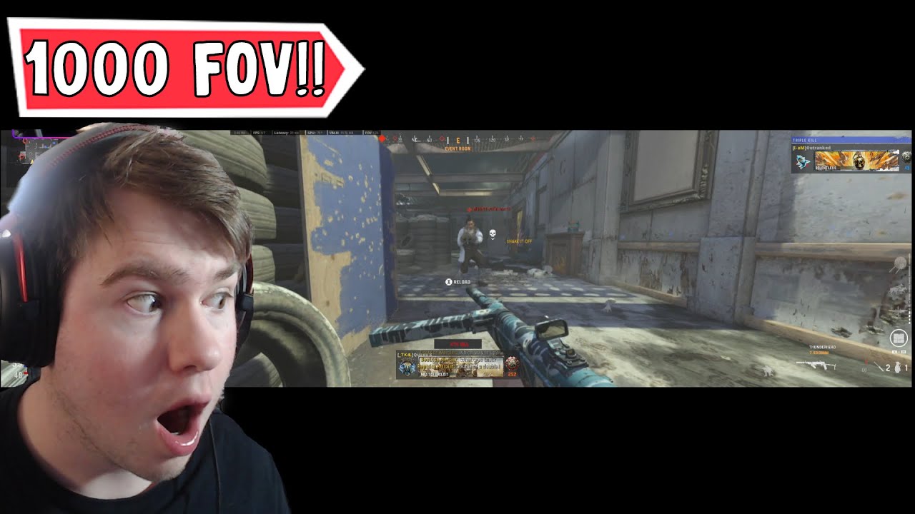 I Played Call Of Duty At 1000 FOV - YouTube