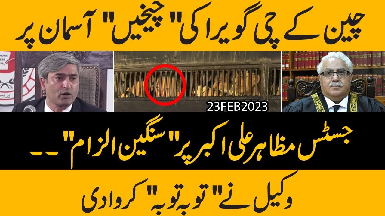 Justice Mazahir Ali Akbar Naqvi par "Sangeen Ilzaam" !! Wakeel nay ...