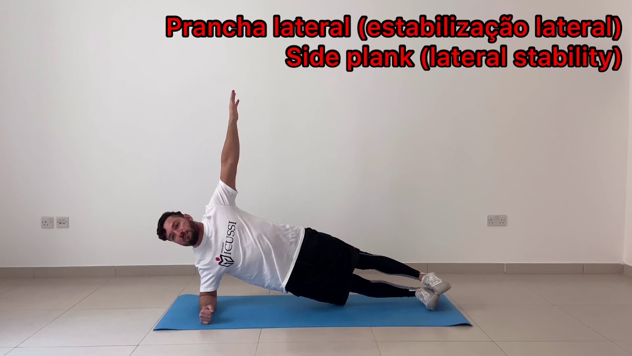 Prancha lateral (estabilização lateral)/Side plank (lateral stability ...
