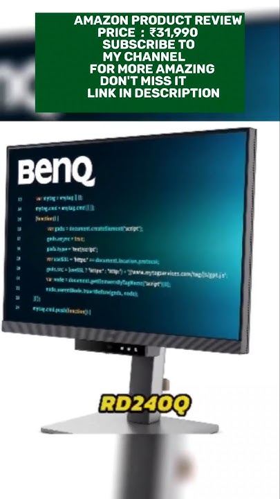 benq rd240q 24" wqxga programming led monitor#BenQMonitor #ProgrammersMonitor #WQXGA - YouTube