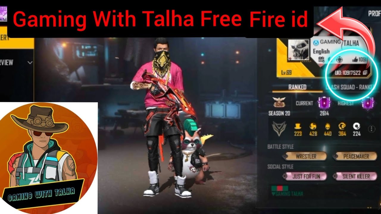 Gaming With Talha Free Fire id || Gaming with Talha Free Fire id code ...