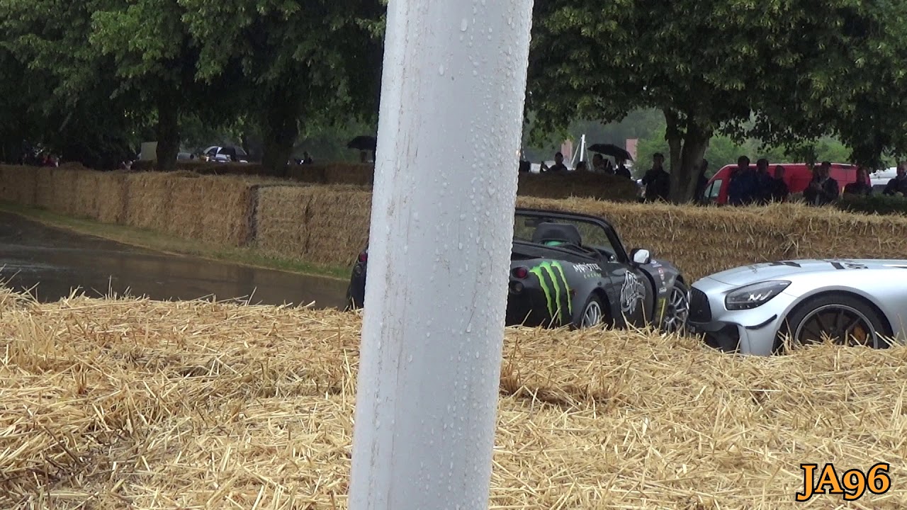 TVR Nearly Crashes into Mercedes AMG GT-R F1 Safety Car - Goodwood FOS ...
