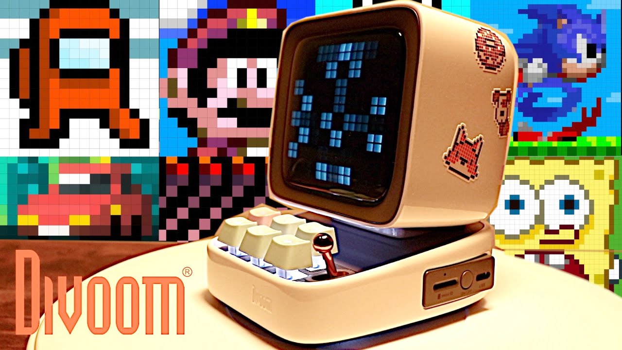 Divoom Ditto Pixel Art Bluetooth Speaker : Unboxing and Play - YouTube