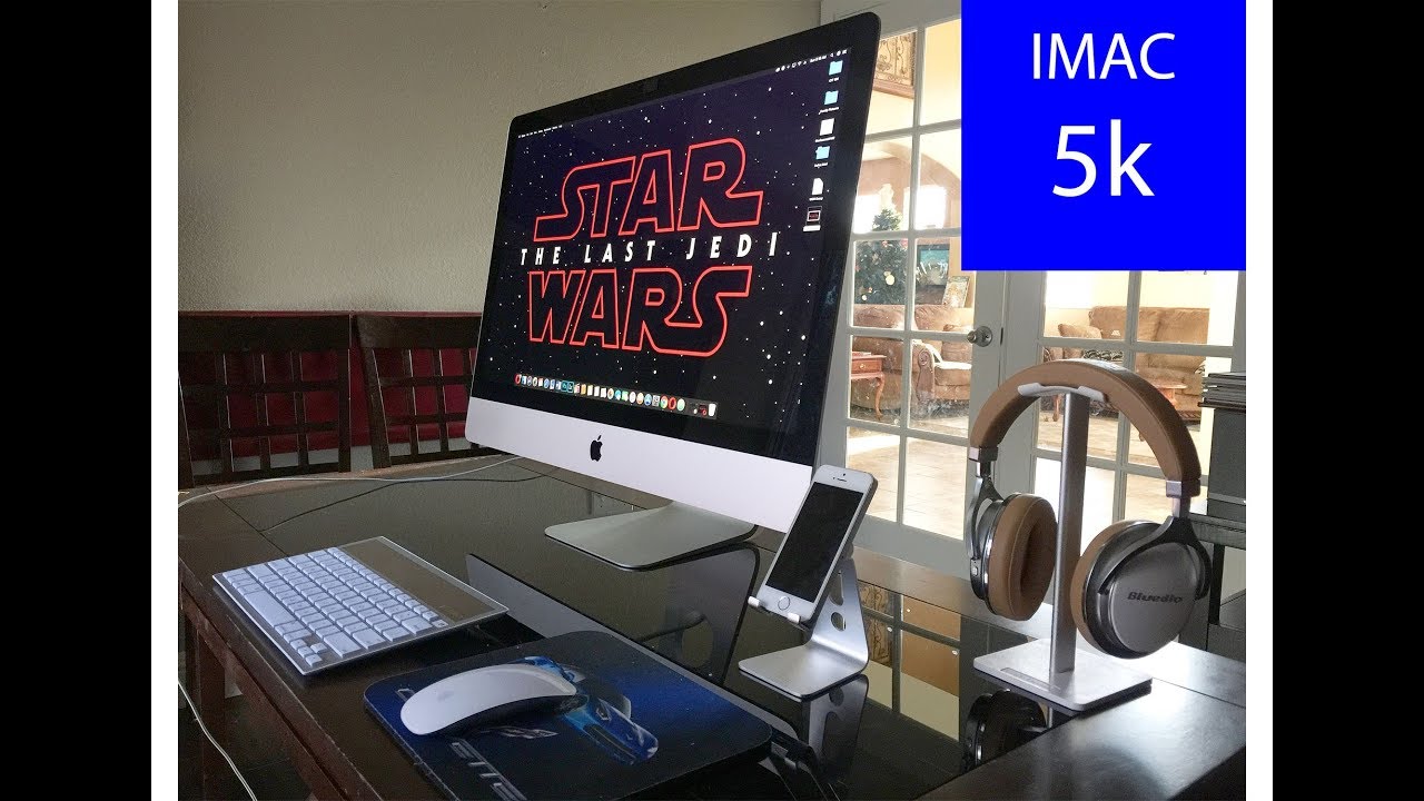 2017 inch 5K iMac Unboxing Desk Setup Version 1 - YouTube