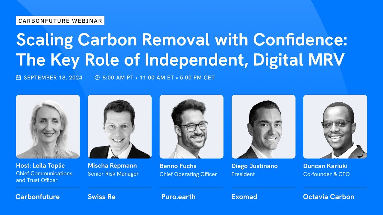 Scaling Carbon Removal with Confidence: The Key Role of Independent ...
