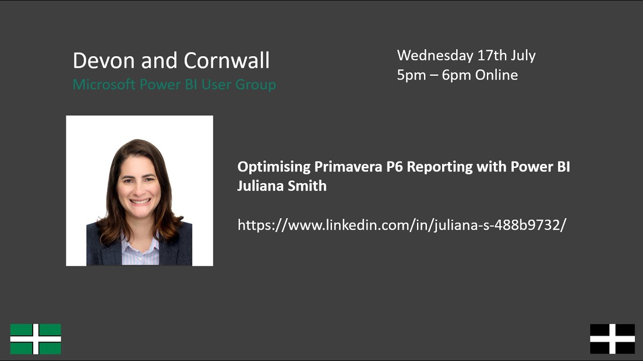 Power BI with Primavera P6 Juliana Smith - YouTube