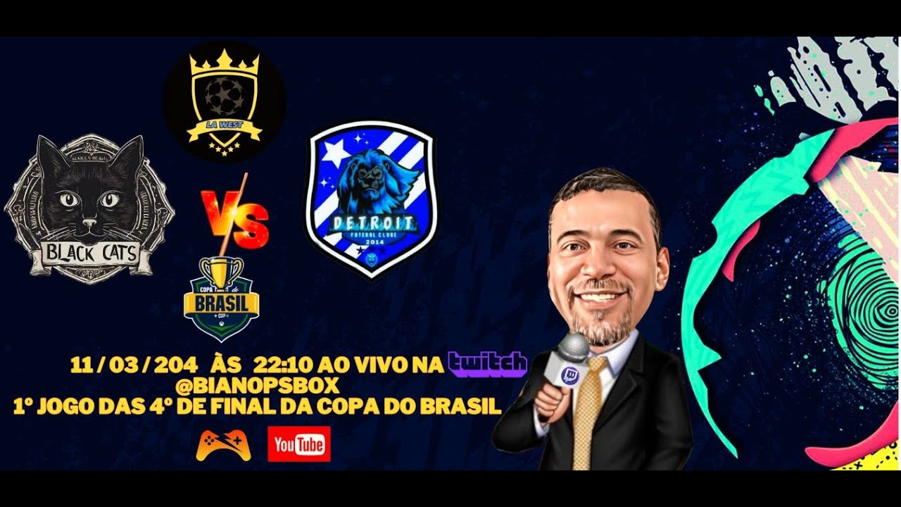 BLACK CATS VS DETROIT - 1º JOGO DAS 4º DE FINAIS DA COPA DO BRASIL LA ...