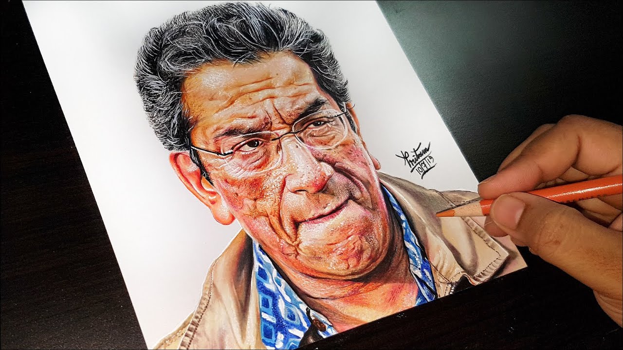 Sabyasachi chakraborty drawing | feluda - YouTube