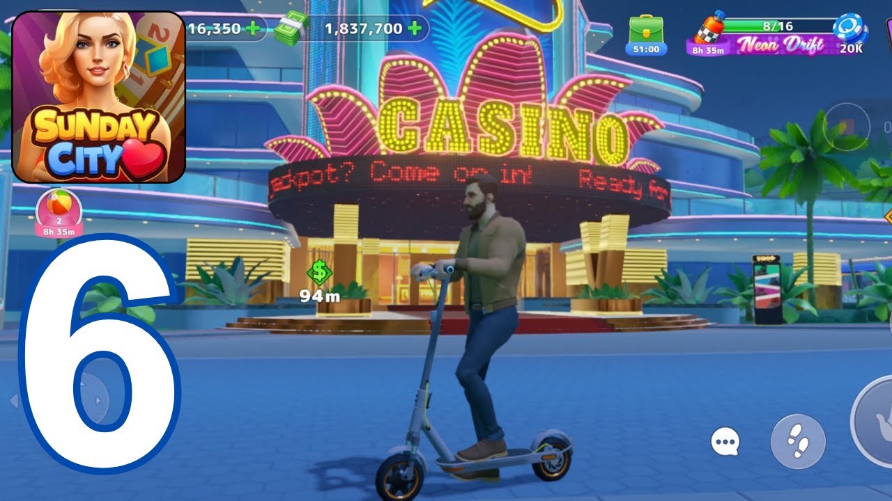 Sunday City : Sim Life - Gameplay Walkthrough | Part 6 - Casino (iOS ...