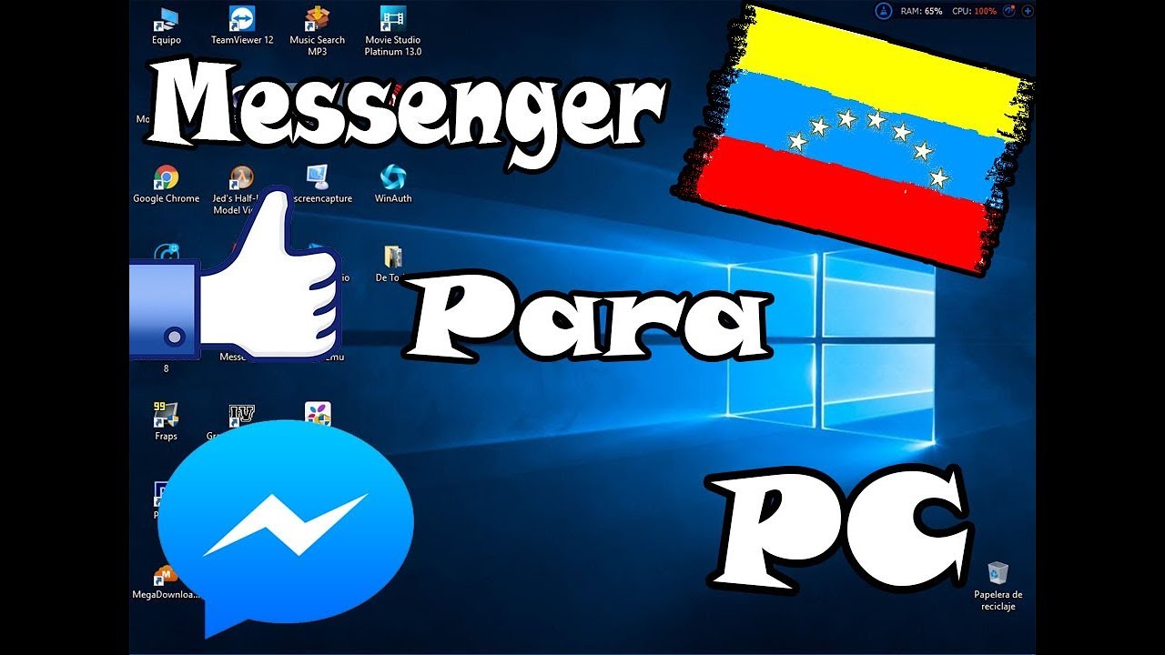 Como Descargar E´ Instalar Messenger Para Pc "W7/8/8.1/10" - YouTube