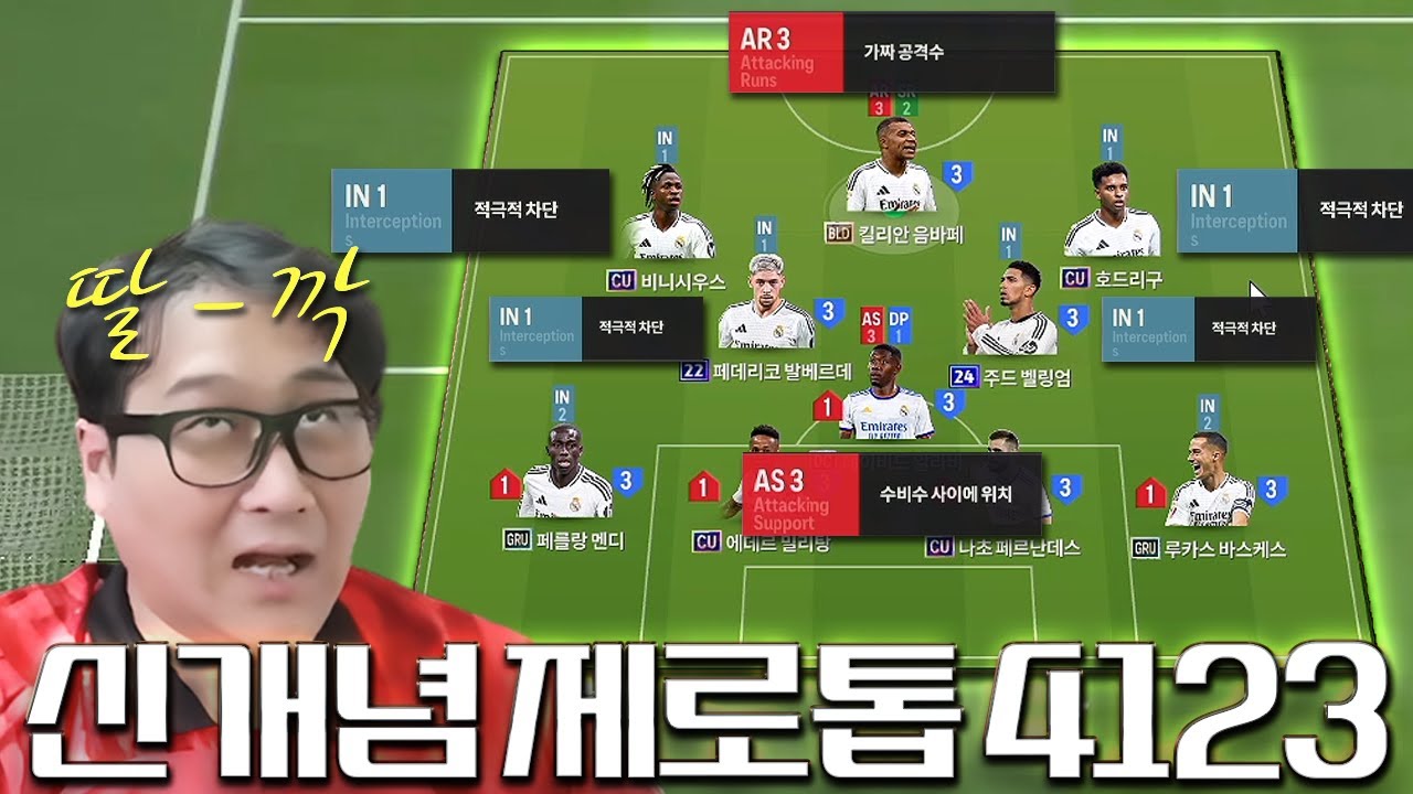 공수 밸런스 극대화! FC 온라인 신개념 4123 제로톱 전술 분석 및 활용법 | 볼텍스 게이밍