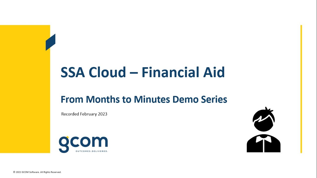 Student Success Analytics (SSA) Cloud Financial Aid with Fraud ...