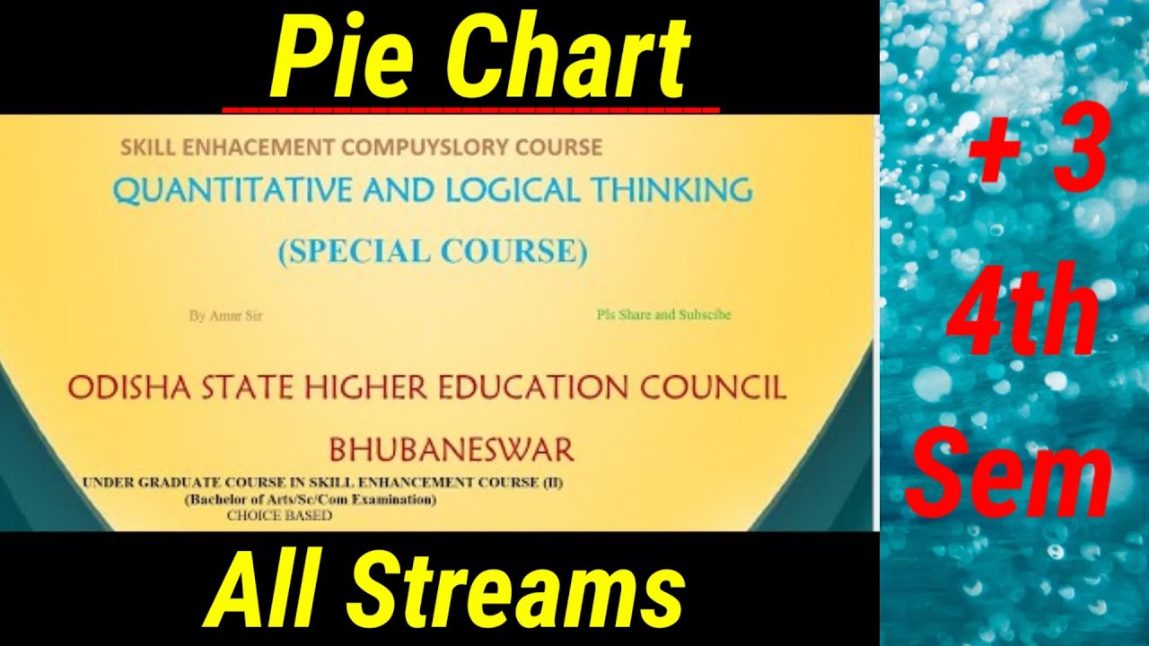 SECC II PIE CHART || Quantitative logical thinking 4th Sem + 3 || Skill ...