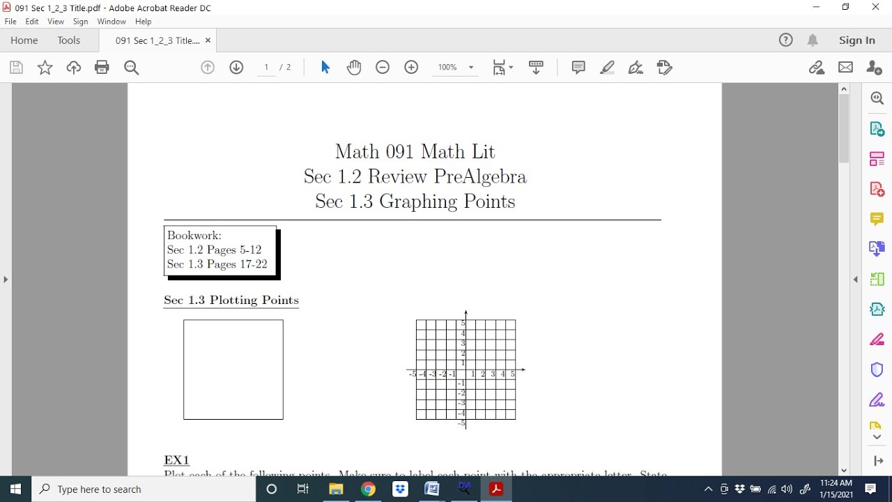 Math 091 Sec 1 2 3 - YouTube