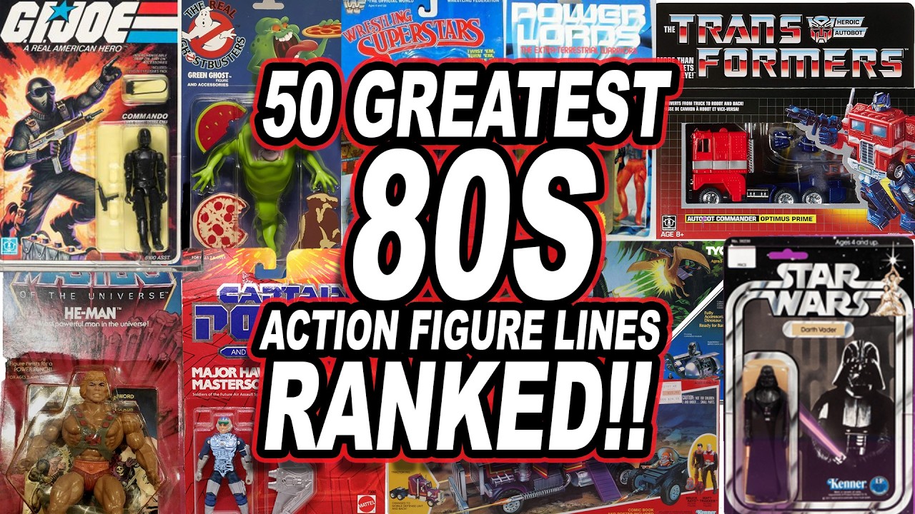 The 50 Greatest Action Figure Lines of the 80s -- RANKED! - YouTube