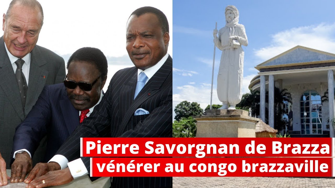 Le colonisateur Pierre Savorgnan de Brazza vénérer comme un Dieu au ...