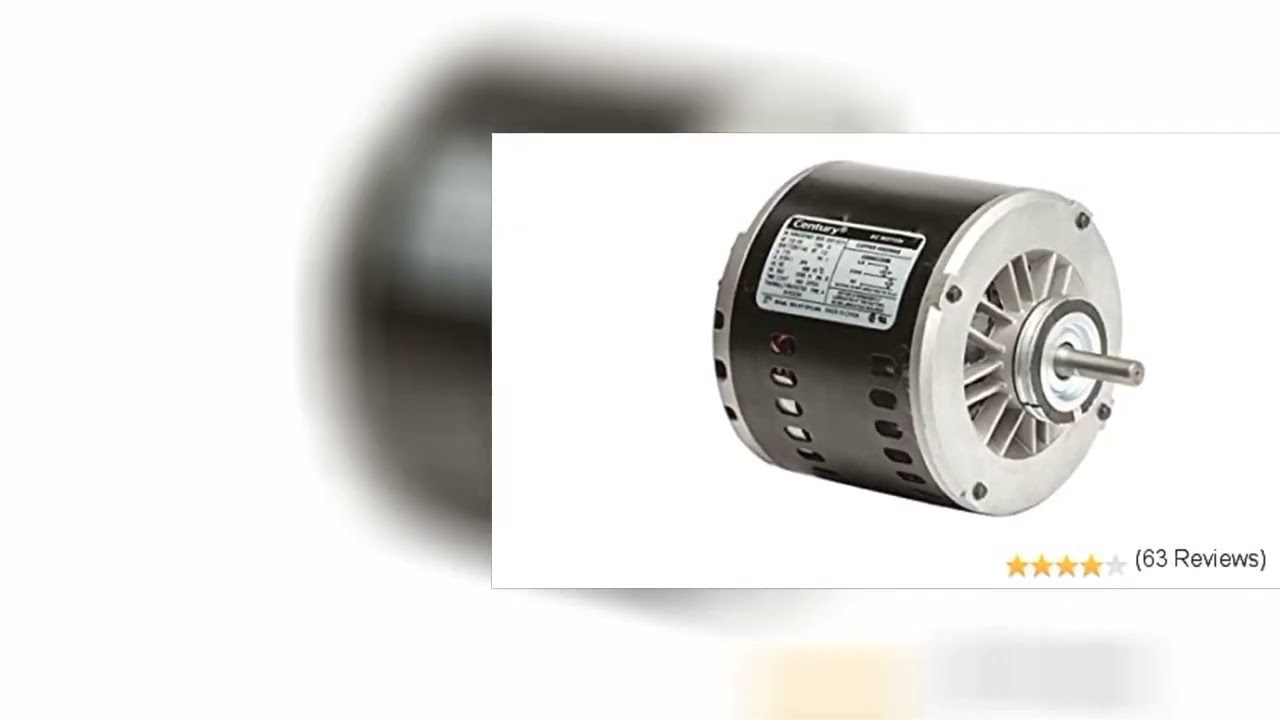 Century SVB2054 1/2-1/6 HP, 1725/1140 RPM, 56Z Frame, CCWLE Rotation, 1 ...