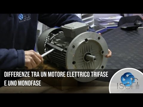 Differenze tra un motore elettrico trifase e uno monofase - YouTube
