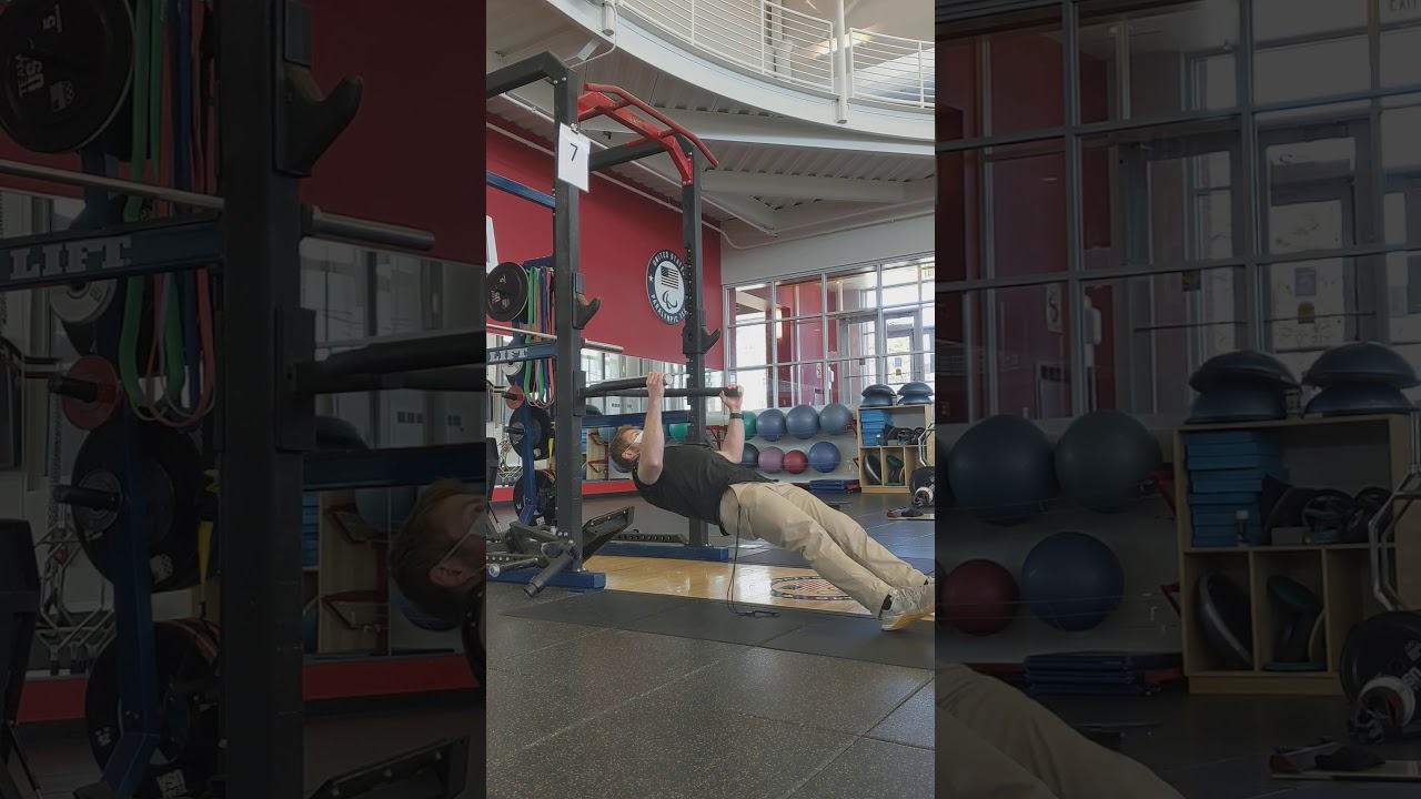 Dip Bar Inverted Row - YouTube