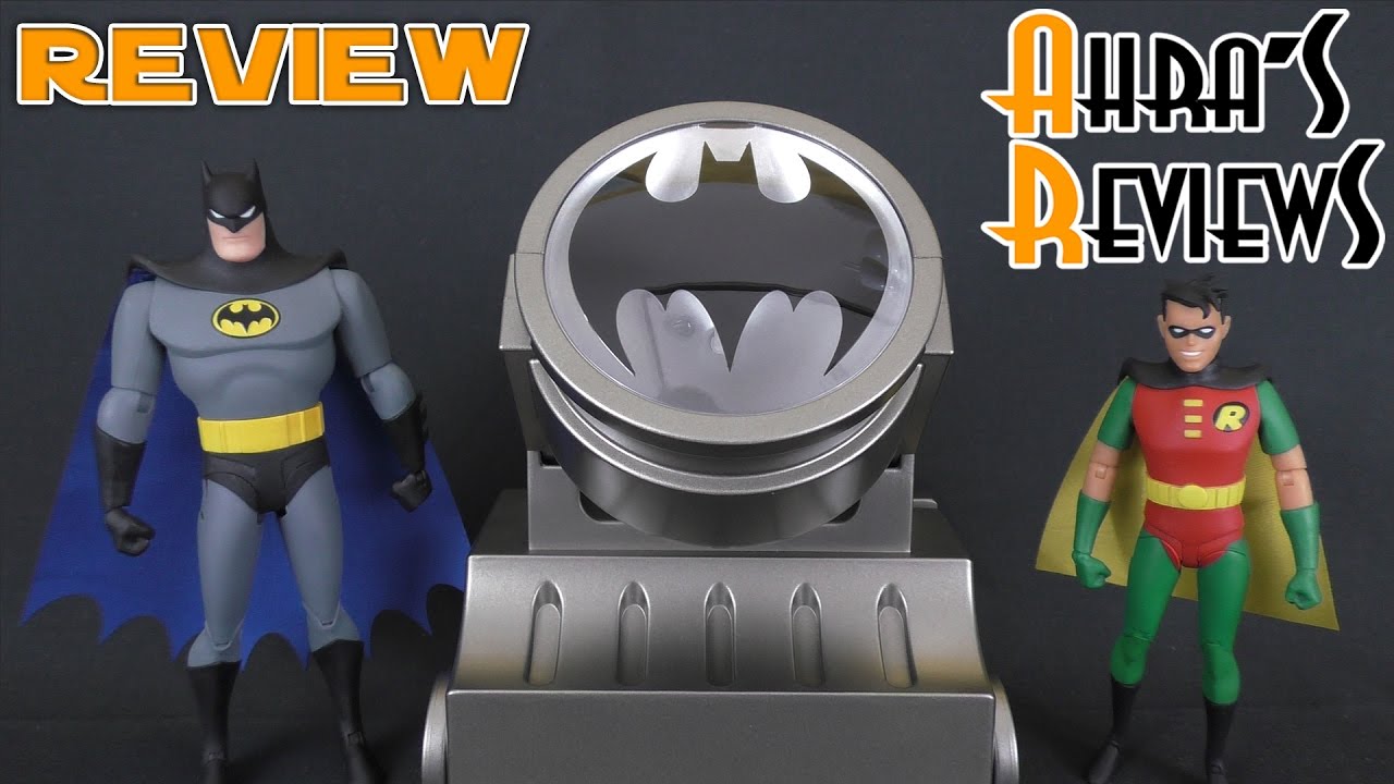 DC Collectibles Batman & Robin Bat Signal Set Animated Series Review ...