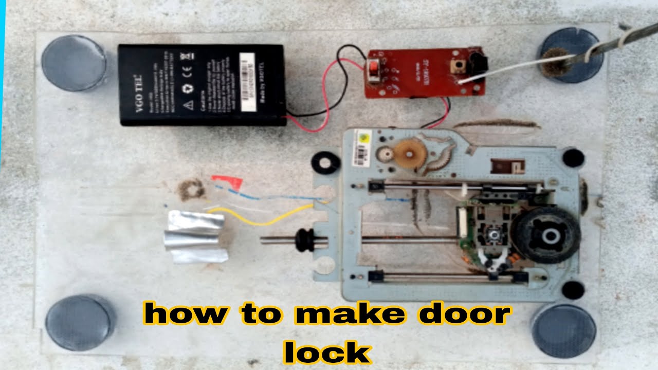 How to make Remote Control Door lock at home | remote control Door Lock ...