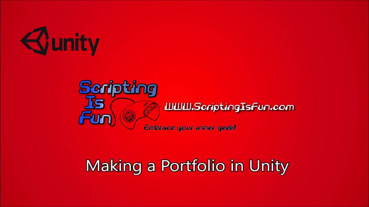 Making A Portfolio in Unity Part 1 - YouTube