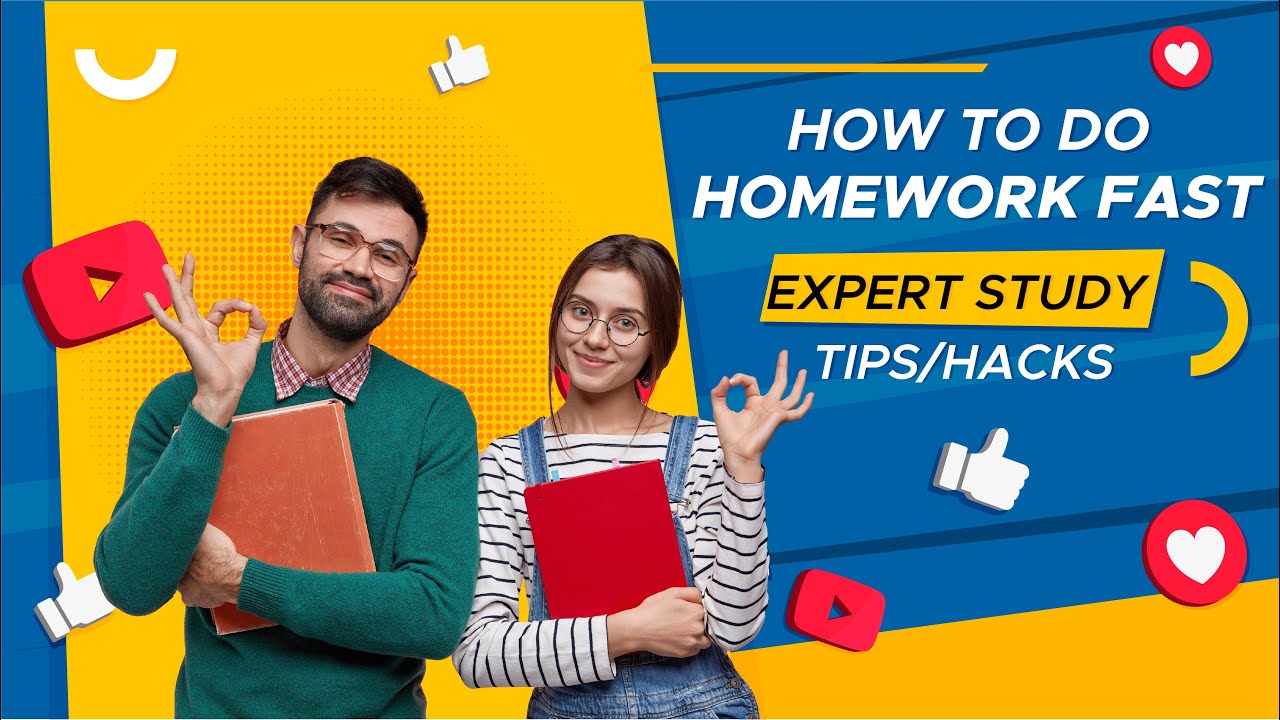 How To Do Homework Fast | 5 Expert STUDY TIPS/HACKS to Finish your ...