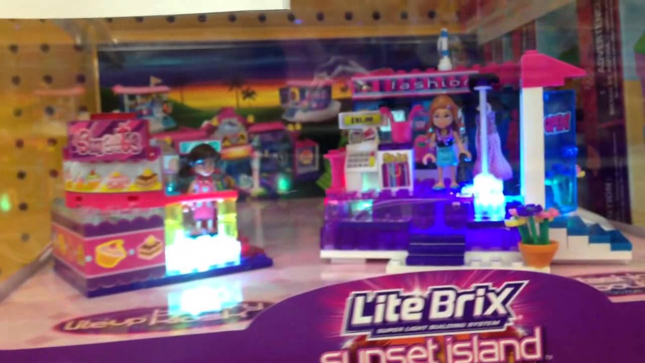 LITE BRIX "Sunset Island Mall" TOY REVIEW - YouTube