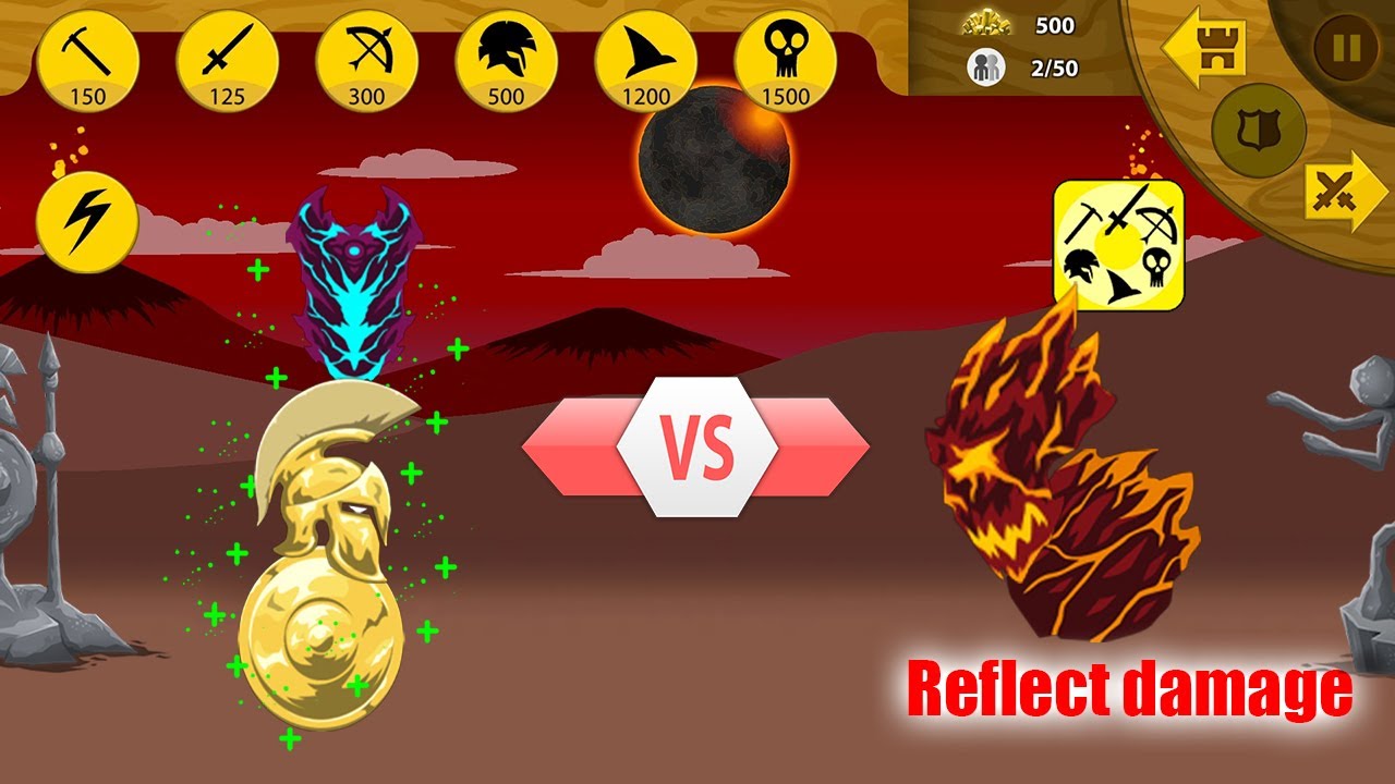 The Healing Team VS the Reflect Damage Team | Stick War Legacy | LKP ...