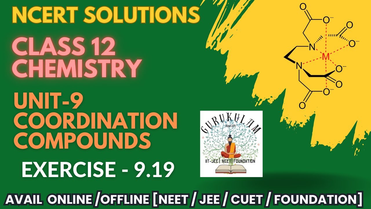 NCERT SOLUTION | CLASS 12TH CHEMISTRY | COORDINATION COMPOUNDS ...