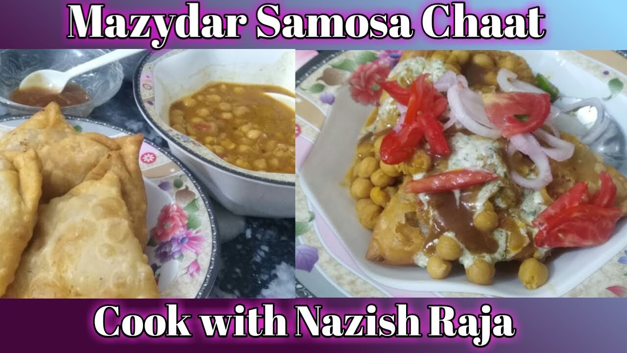Samosa chat recipe|samosa chat street food|how to make samosa chat|Cook ...