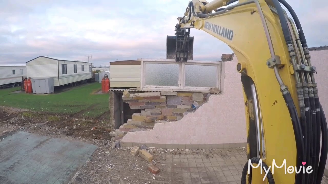 The final push/ Demolition / 360 digger - YouTube