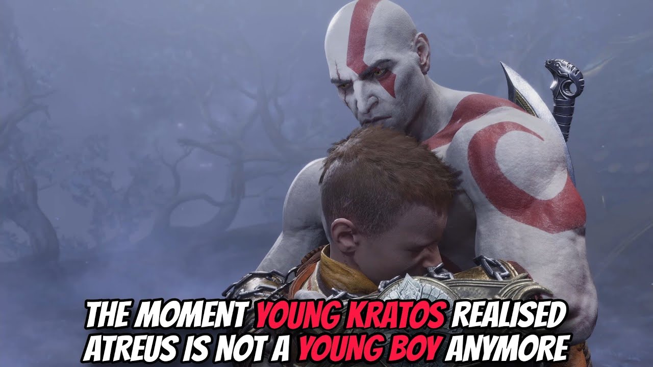 THE MOMENT YOUNG KRATOS REALISED ATREUS IS NOT A YOUNG BOY ANYMORE ...