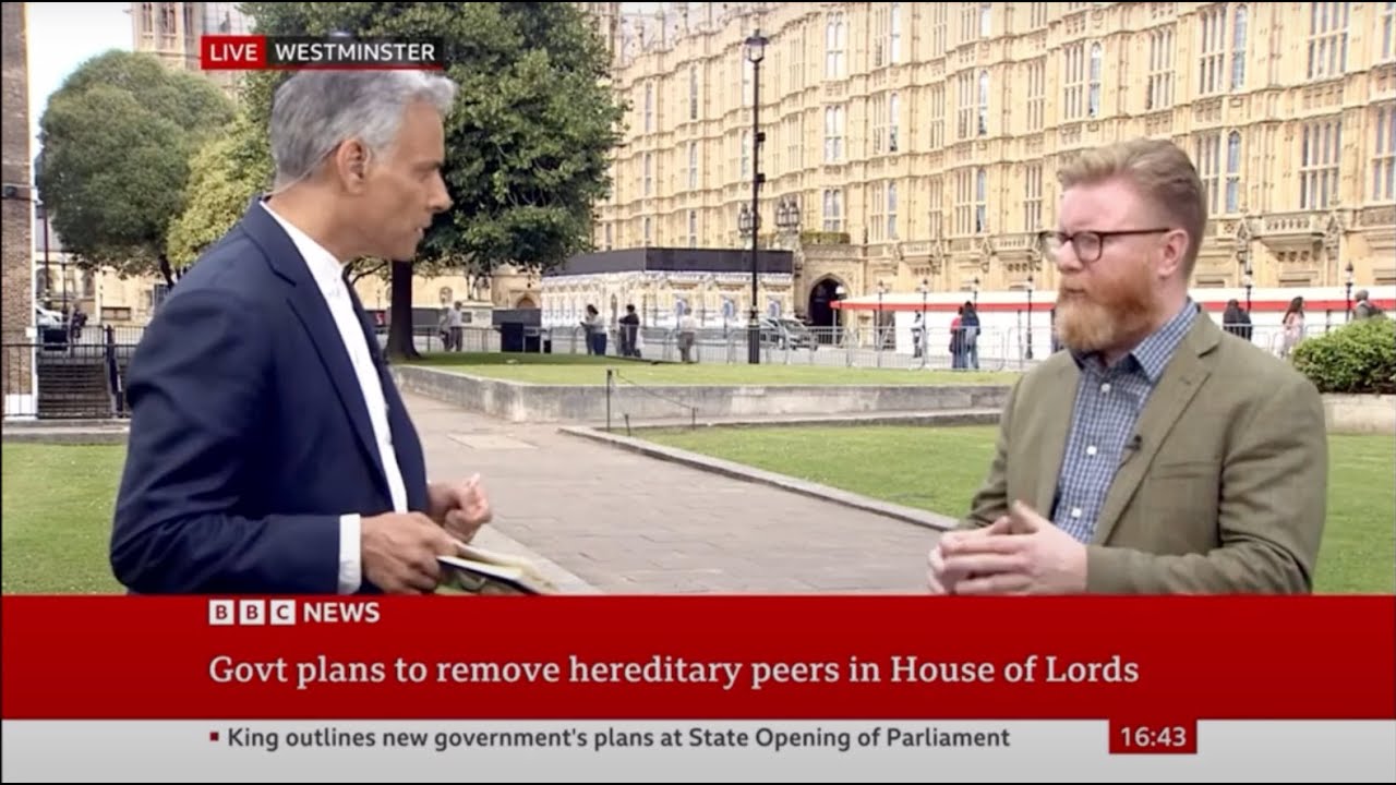 House of Lords reform in the King's Speech on BBC News - YouTube