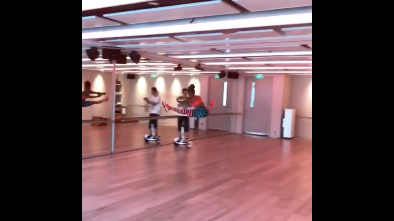 JJ Dancer Filming a Promo at Space Cycle - YouTube